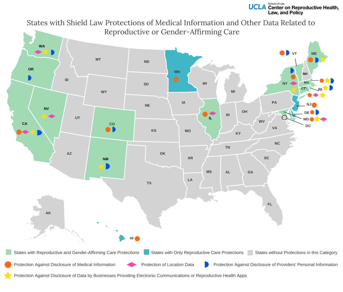 Shield Laws for Reproductive and Gender-Affirming Health Care: A State Law Guide | UCLA Law